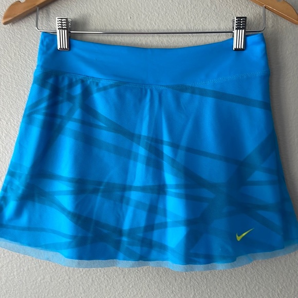 Shorts | Nike Dry Fit Blue Tulle Tennis Skirt 2 Layers Plus Spandex ...
